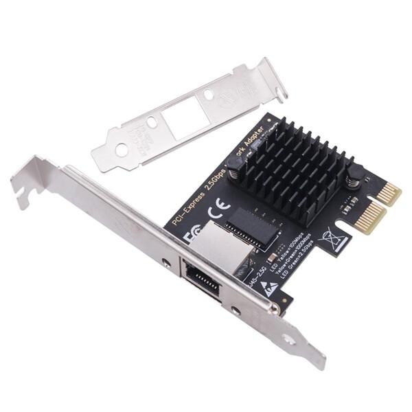 CY 2500Mbps 2.5Gbps - PCI-E PCI Express 1x GBE ギガビット 1000Mbps イーサネット ネットワーク LAN ケーブル アダプタ デスクトップ マザーボード用商品コード：4908147834...