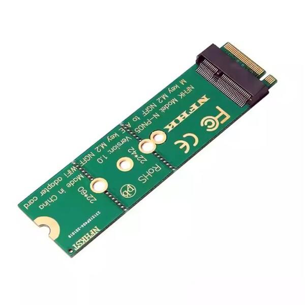 Xiwai NGFF ライザー Key-E WiFi カード ワイヤレス - M.2 NGFF Key-M NVME SSD アダプター Wifi6 WIFI7 ネットワークカードと互換性あり商品コード：49081478349型番：EP-0...