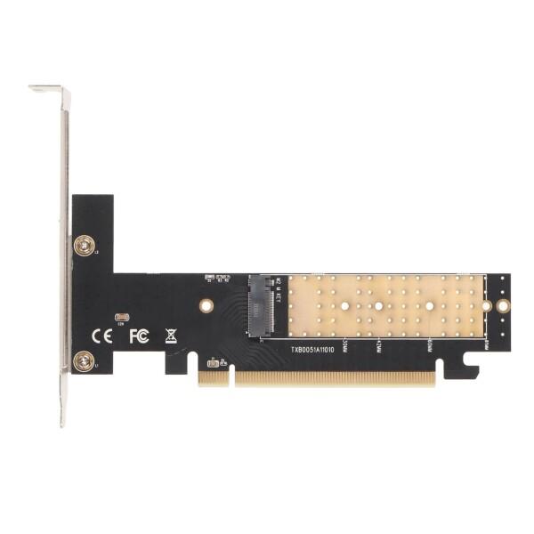 M.2 NVMe - PCIe 3.0 X16 アダプター 最大32Gbps NVME SSD - PCIe 拡張カード M.2 M?Key 2280 2260 2242 2230mm SSD用 互換性商品コード：49081478476型番...