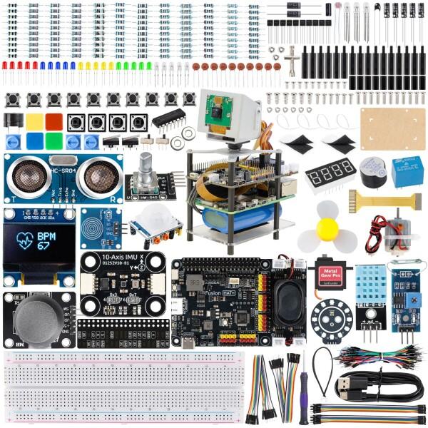 SunFounder AI Fusion Lab キット Raspberry Pi 5/4/3B+/Zero 2W対応｜マルチLLM対応（ChatGPT/Gemini/Grokなど）OpenCV・MediaPipe・Python学習｜初心者...