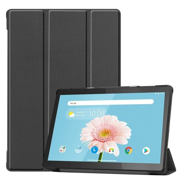 For Lenovo Tab M10 TB-X505F / TB-X605F 10.1 インチ ケース タブレット 三つ折りスタンド 高級PU レザー 耐衝撃 傷つけ防止 For Lenovo Tab M10 TB-X505F / TB-X...