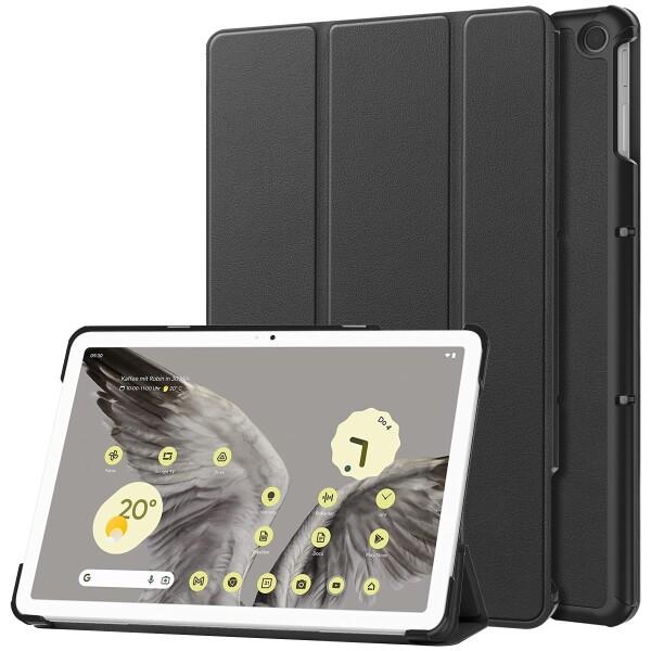 For Google Pixel Tablet 11インチ ケース タブレット 三つ折りスタンド 高級PU レザー 耐衝撃 傷つけ防止 For Google Pixel Tablet 11インチ タブレット ケース (ブラック)商品コード：...