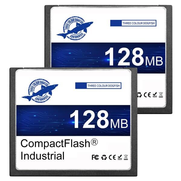 Dogfish CFカード SLC 128MB 2枚組 コンパクトフラッシュ 広温対応(-25〜85[度]) &amp; ECC保護 CNC/産業用機器/デジタル一眼レフ/広告機対応 高信頼性商品コード：49081479050サイズ：128...