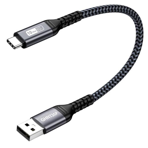 GHNTJAP USB C ケーブル 0.3M USB 3.2 Gen 2対応 10Gbps転送速度 60W急速充電 USB Type C ケーブル Android Auto対応 Galaxy/iPhone 15/MacBook/iPad等...