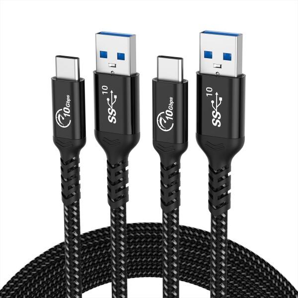 Android Auto USB Cケーブル (2本、2m), SUMPK 10Gbps高速充電ケーブル、Type CケーブルでSamsung Galaxy、Car Play、iPad Pro、MacBook、iPhone 16/15/Pr...