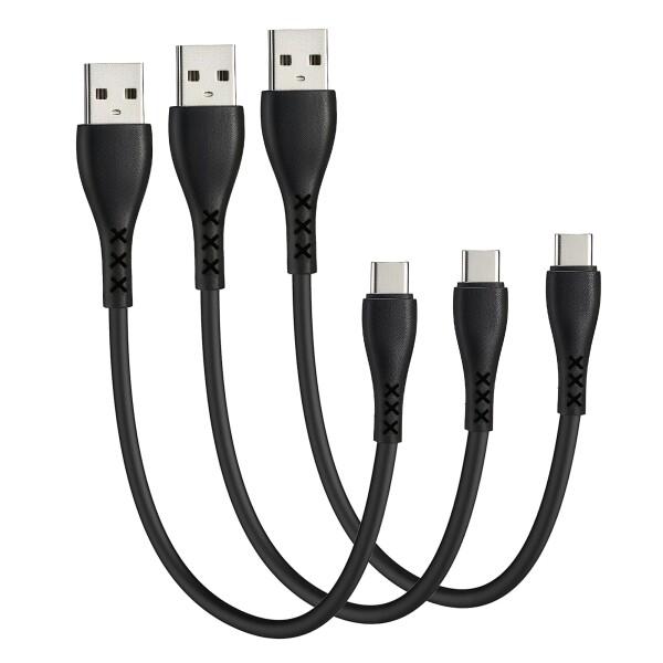 GHNTJAP USB Type C ケーブル  USB A to USB C ケーブル 短い 3A急速充電 USB2.0データ転送 iPhone17/Galaxy/Xiaomi/Switchその他タイプc機器対応 ブラック 30cm商品コ...