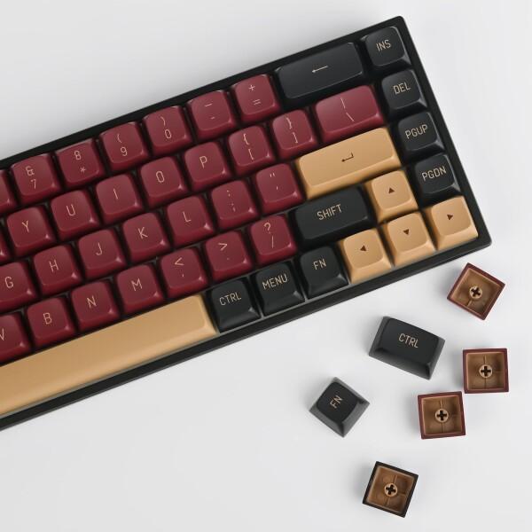 CSA プロファイル レッドブラック PBT キーキャップ 160 個入り ダブルショット厚手ミニマリスト US レイアウト 多サイズ MX スイッチ機械キーボード用 (CSA-Red Warrior)商品コード：49081479981型番...