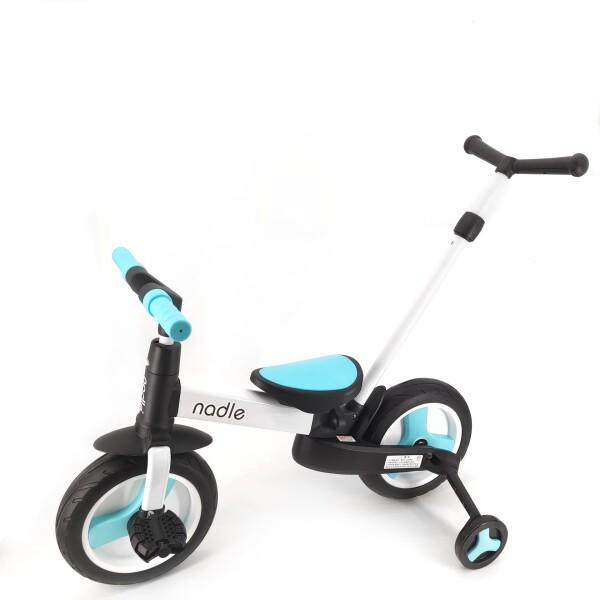 Gorocking 折りたたみ三輪車 一台四役 4in1 組み立て簡単 3色 対象年齢1.5〜5歳 (ブルー)商品コード：49081611964型番：BB-005カラー：ブルー【一台四役】三輪車、押し棒付き三輪車(カジキリ機能なし)、キック...