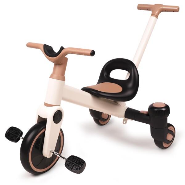 4イン1の子供用三輪車、コンバーチブルドリフトトライク、ペダル三輪車、ベビーカー。対象年齢3~5歳。商品コード：49081611968型番：ZDD-DriftCar-100257この万能なトライクは、ペダルを取り外すことでバランスグライダー...