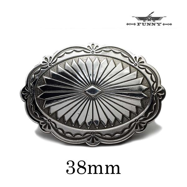 ■メーカー名：FUNNY ORIGINAL 【ファニーオリジナル】■品名：NAVAJO DIA BUCKLE（ナバホダイヤ バックル）■素材：ブラス〈純銀メッキ/イブシ仕上げ〉■サイズ：本体：W82 × H60 （mm）装着可能ベルト幅：3...
