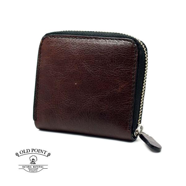 ■品名：エリチェ 極小ラウンドコインケース ■素材： 外装：ブラウン　/オイルレザー・牛革 内貼：ブラック　/牛革 ■サイズ： 本体/ W/80mm H/70mm D/20mm■オイル仕上げ 厳選した上質で美しい光沢とシワ感を持つ、オイルレ...