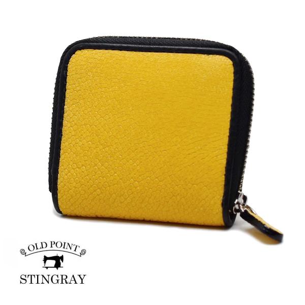 ■品名：エリチェ 極小ラウンドコインケース■素材：外装：イエローポリッシュ　/エイ革内貼：ブラック　/牛革■サイズ：本体/ W/80mm H/70mm D/20mm-OLD POINT-オールドポイント/スタンダードは、 品質に妥協すること...