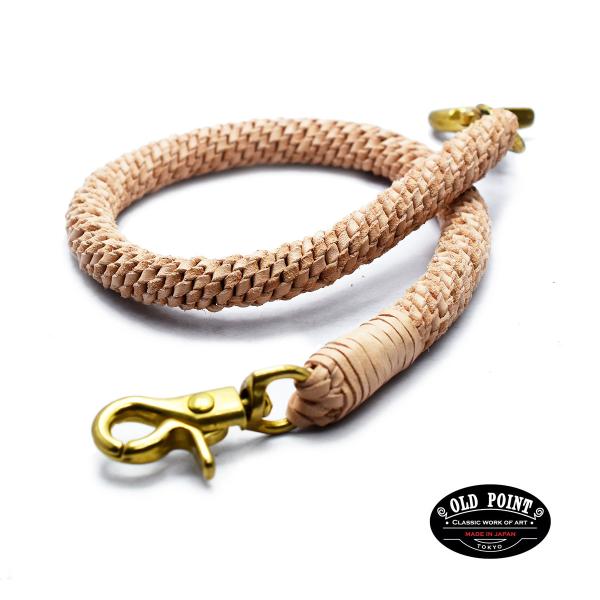 ■メーカー名： OLDPOINT-MIJ- 【オールドポイント ジャパンメイド】 ■品名：ツイスト編み込みウォレットロープ ■素材：カンガルーレース/カンガルー革 ■サイズ：約460mm（金具含む）国内トップクラスのスキルを持つクラフトマン...