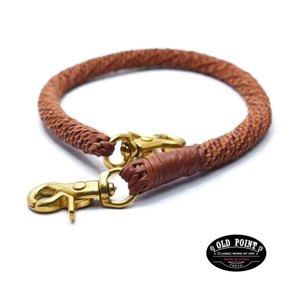 ■メーカー名： OLDPOINT-MIJ- 【オールドポイント ジャパンメイド】 ■品名：ツイスト編み込みウォレットロープ ■素材：カンガルーレース/カンガルー革 ■サイズ：約460mm（金具含む）国内トップクラスのスキルを持つクラフトマン...