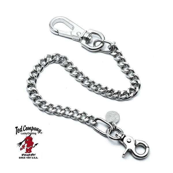 ■メーカー名：TEDMAN/テッドマン エフ商会■品名：ウォレットチェーン TDWC-800■カラー/素材：スチール■サイズ：47cm重厚なスチール製のウォレットチェーン。テッドマンエンボスプレート付き。＜ 財布 ブランド メンズ レディース ＞