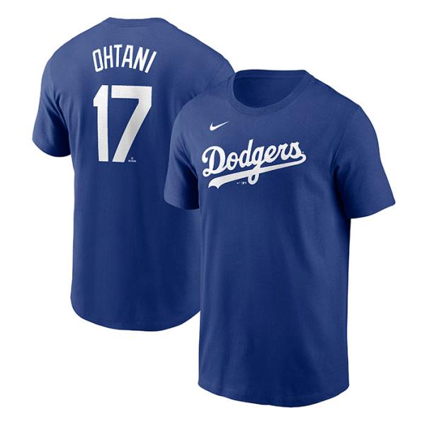 ロサンゼルス・ドジャース、大谷翔平のナンバーとネームが入った限定半袖Tシャツ。■ブランド：NIKE■品番：4EWLD901E■Color：Rush Blue（ラッシュ ブルー）■Gender：MEN / WOMEN■Size：S、M、L、X...