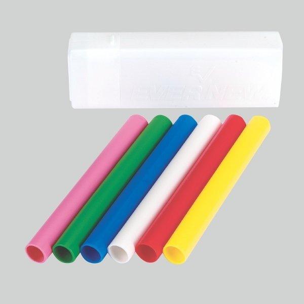 【エバニュー EVERNEW】リレーバトンプラ製大 6色組  EGA184 陸上 陸上競技 バトン リレー トラック フィールド用備品 スポーツ 運動 学校 体育 4934048955069