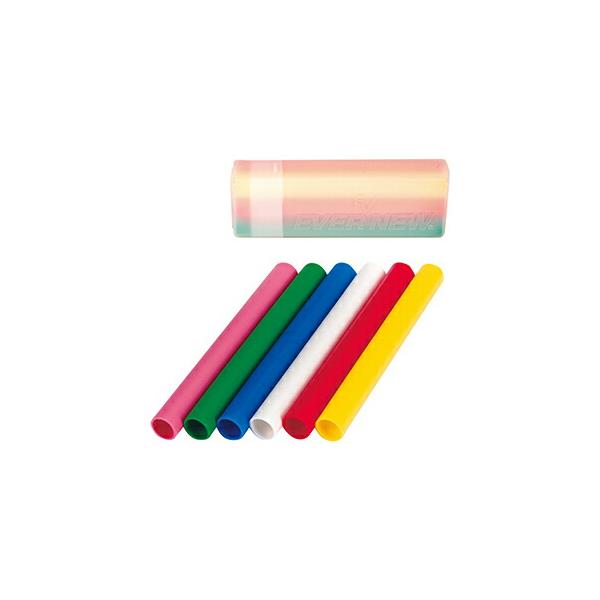 【エバニュー EVERNEW】リレーバトン プラ製 中 6色組  EGA185 小学校高学年向 部活 スポーツ 体育 運動 学校 4934048955076