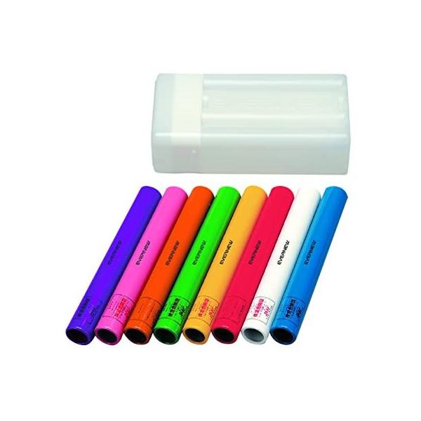 【エバニュー EVERNEW】リレーバトンアルミ製(8色組) EGA189  陸上 陸上競技 バトン リレー トラック フィールド用備品 スポーツ 運動 学校 体育 4934048957322