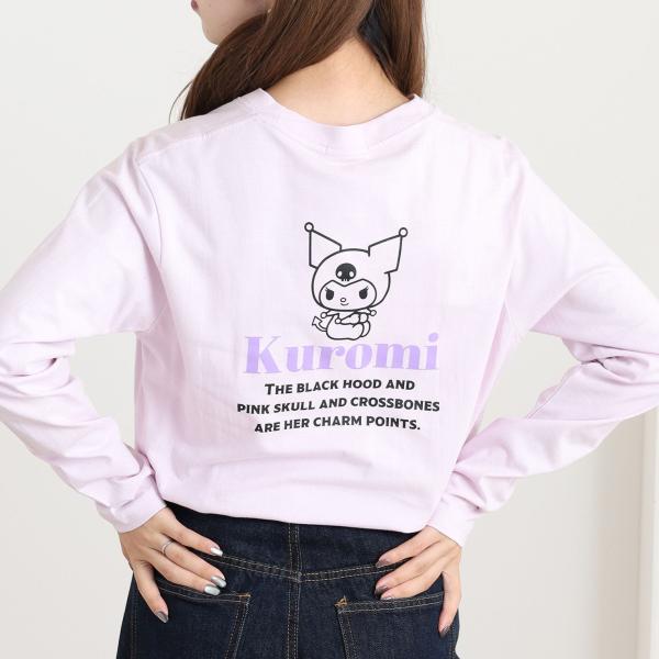 人気サンリオキャラクターズ クロミの長袖Tシャツです【サイズ】M、L、LL【カラー】A柄：ホワイト、杢グレー、ピンクベージュB柄：オフホワイト、ブラック、Lパープル※商品画像とお届けする色味が若干異なる場合がございます【素材】綿100％※杢...