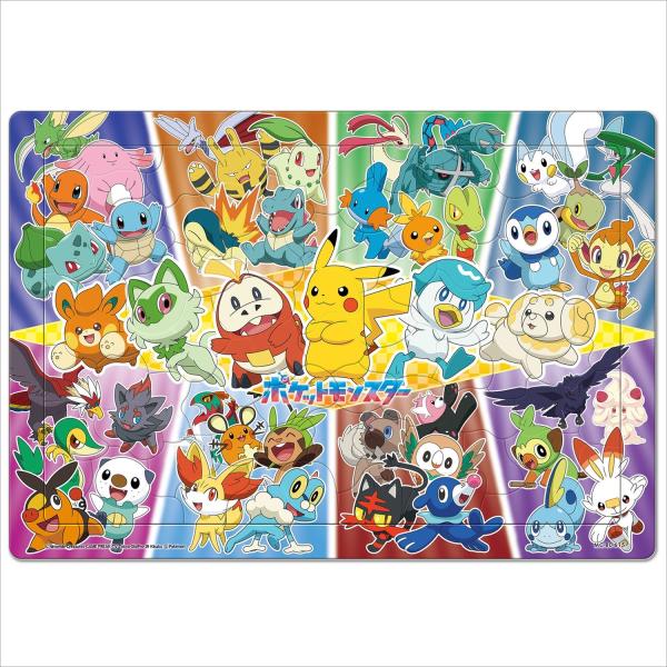 サイズ：26×37.5cm80ピースポケモンのチャイルドパズル!大人気！チャイルドパズルにポケットモンスターの新柄が登場！