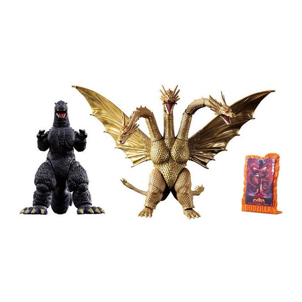 【セット内容】・ゴジラ(1991)…1・ゴジラ(1991)エフェクトパーツ…1・キングギドラ(1991)…1・『ゴジラVSキングギドラ』ポスタースタンド…1可動フィギュア「ゴジラアクションフィギュア」シリーズより、『ゴジラVSキングギドラ』...