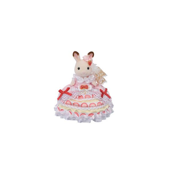 【セット内容】ショコラウサギの女の子、いすショコラウサギの女の子 フレアの誕生日を祝う特別な商品です。ショコラウサギの女の子は、ストロベリーケーキをモチーフにした豪華なドレスを着ています。40周年記念のすてきなデザインのパッケージ入りです。