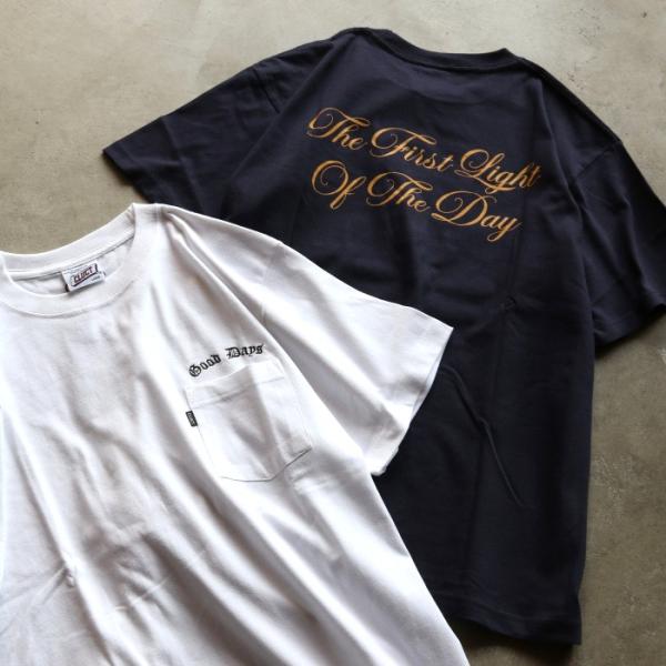 CLUCT トップス クラクト ポケット付き 半袖 Tシャツ GOOD DAYS S/S PKT TEE ホワイト/ネイビー WHITE/NAVY 2色展開素材コットン 100%サイズM肩幅 46cm 着丈 69cm 身幅 52cm 袖丈 ...