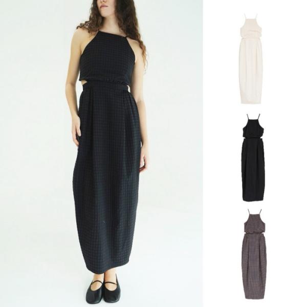 即日発送 CLANE 正規商品 ワンピース クラネ サイド ホール コクーン キャミワンピース SIDE HOLE COCOON CAMI ONEPIECE 3色展開 素材本体：アセテート51%, レーヨン27%,  綿22%裏地：ポリエス...