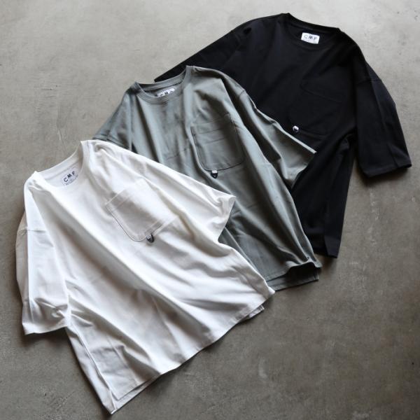 CMF OUTDOOR GARMENT トップス スロー ドライ ポケット Tシャツ 半袖 SLOW DRY PK TEE S/S ブラック/アルファグリーン/ホワイト 3色展開素材コットン100％S : 着丈 71cm、身幅134cm、肩...