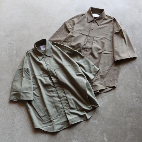CHARGER トップス ユニセックス チャージャー オリジナル ユーティリティ シャツ Work Shirt グレージュ/オリーブ Graige/Olive 2色展開素材ポリエステル 71%,レーヨン 16%,ウール3%,テンセル 6%,...
