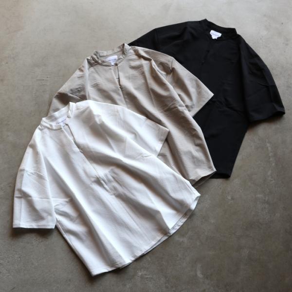 CHARGER シャツ チャージャー オリジナル スタンド スキッパー シャツ Stand Skipper S/S Shirt ホワイト/グレージュ/ブラック 3色展開素材ポリエステル 100%サイズM肩幅 59cm 着丈 71cm 身幅 ...