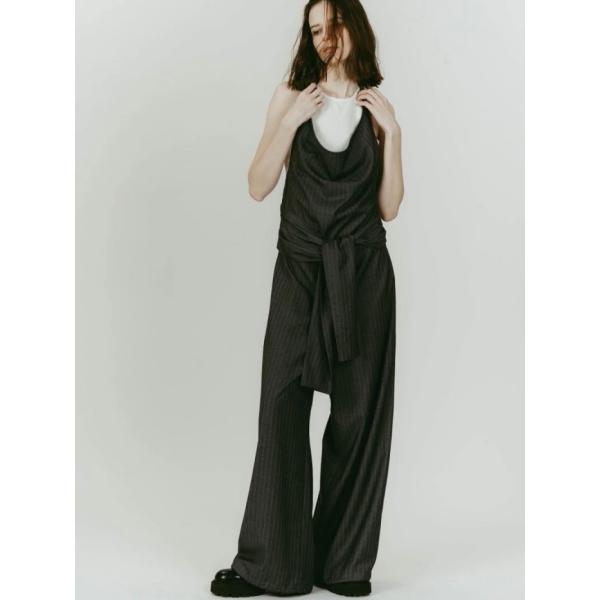 Knuth Marf オールインワン ユニセックス クヌースマーフ ホルターネック オールインワン halter neck all in one ブラック/グレー Black/gray 2色 素材[表地]ポリエステル70%/レーヨン28%/...