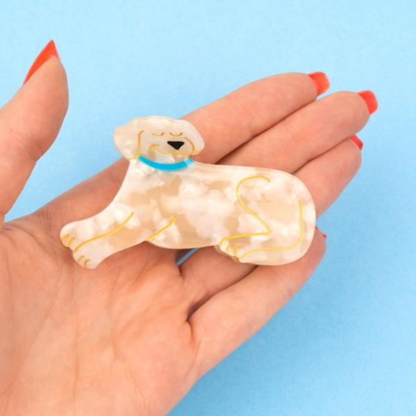 Coucou Suzette ラブラドール ヘア クロー使用素材リサイクルアセテートサイズ高さ 約4.5cm×横 約9cm重さ 約23g原産国: フランス(フランスからの直接輸入品)コメントCoucou Suzette,新作のヘアアクセです...
