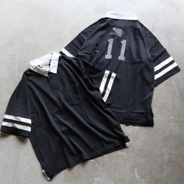 レミレリーフ シャツ REMI RELIEF フットボール 半袖 シャツ R/C天竺フットボールS/Sシャツ(11) チャコール CHARCOAL使用素材コットン63％、レーヨン37％サイズ M肩幅 60.5cm 着丈 68cm 身幅 61...