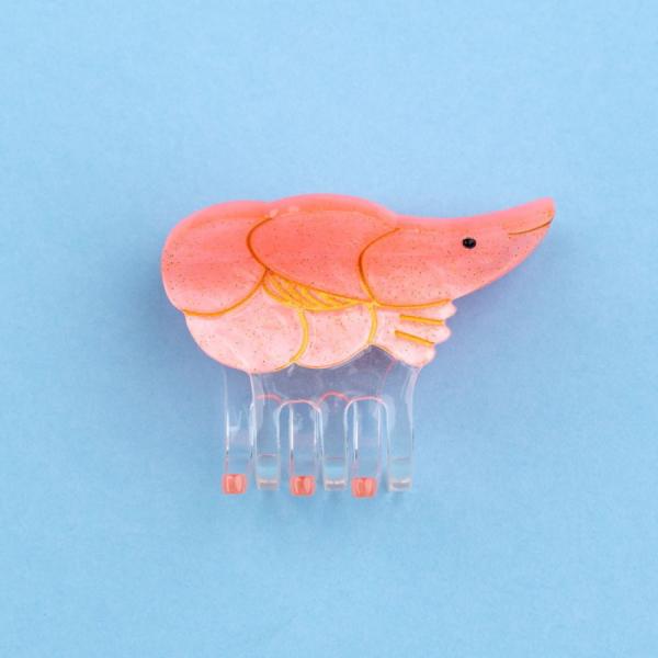 Coucou Suzette エビ ミニ ヘアクロー Shrimp Mini Hair Claw ピンク Pink使用素材酢酸セルロースサイズ高さ 約3.5cm×横 約4cm重さ 約6g原産国: フランス(フランスからの直接輸入品)コメント...