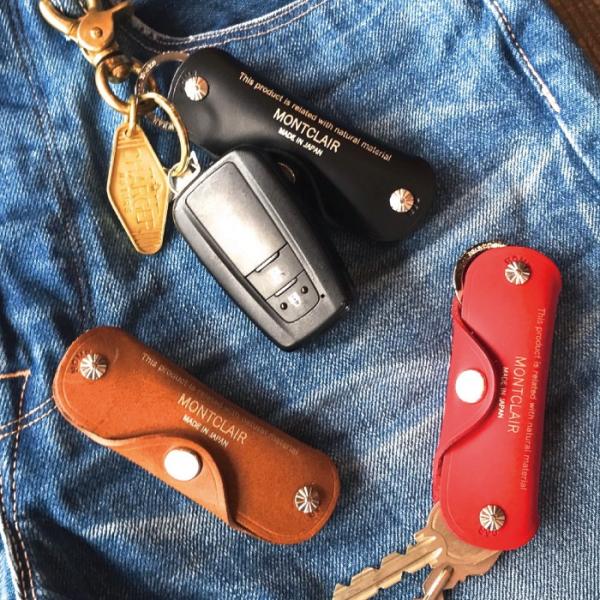 MONTCLAIR モントクレア Leather Key Case Standard Type レザー キーケース スタンダードタイプ 3色展開使用素材牛革,真鍮 サイズ横幅 約100mm,縦 約33mmコメントモントクレア,レザーキーケー...