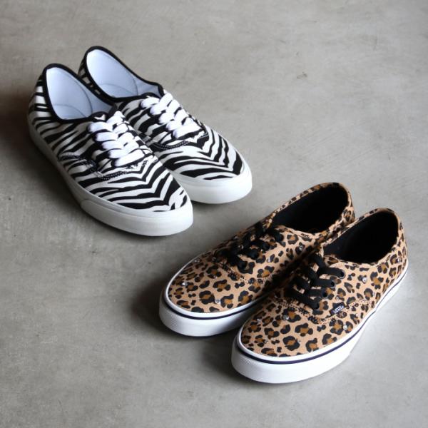VANS スニーカー ヴァンズ オーセンティック Authentic ANIMALIER ZEBRA/LEOPARD TAN アニマルゼブラ レオパード 2種類展開 ユニセックス 使用素材アッパー：キャンバスソール：ラバーサイズ US 4....