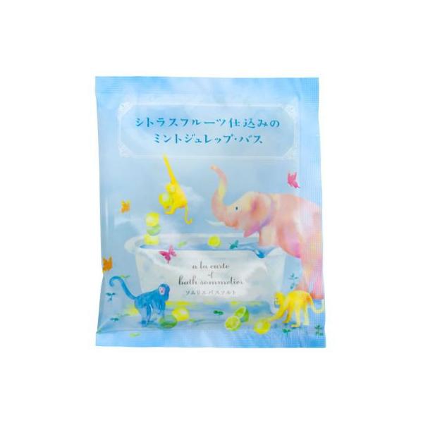 【成分表示】海塩、セルロースガム、スペアミント油、オレンジ果汁、レモン果実エキス、ライム果汁、スクロース、ケイソウ土、BG、水、香料、緑204、青1、黄202（1）【品質表示】内容量：40g(入浴用化粧料)生産国：日本製【使用方法】浴槽のお...