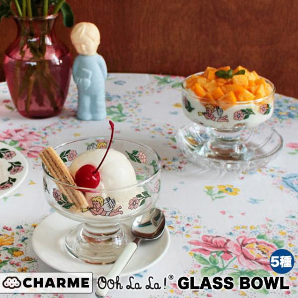 サイズ　直径100mmX35mm, 高さ 80mm / 240ml素材　ガラス製造国　韓国OohLaLa 1537 GLASS BOWL 5種 ガラス 器 皿 デザート 10cm アイス アイスクリーム プリン ゼリー ボウル ガラスボウル...