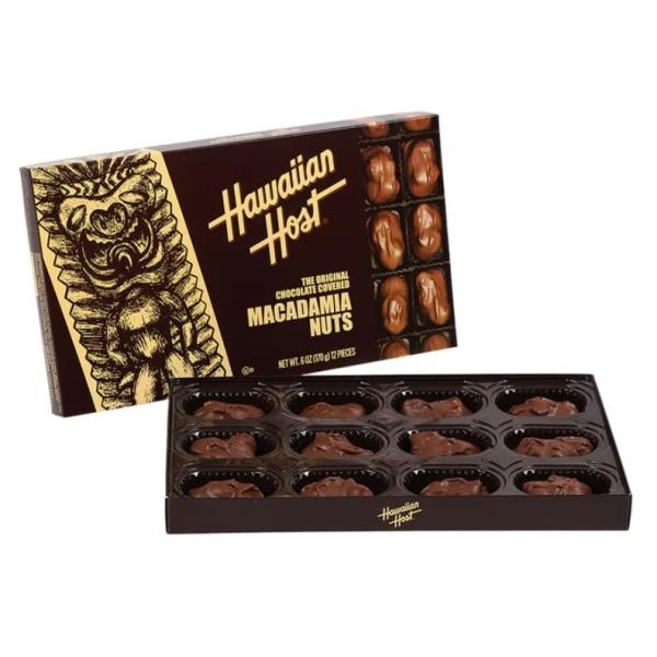 「商品情報」商品の説明ハワイの定番お土産、そしてハワイアンホーストのロングセラー商品「マカデミアナッツチョコレートTIKI」は、どなたにあげても安心のお土産です。厳選されたマカデミアナッツをオリジナルミルクチョコレートで包みました。独自のド...