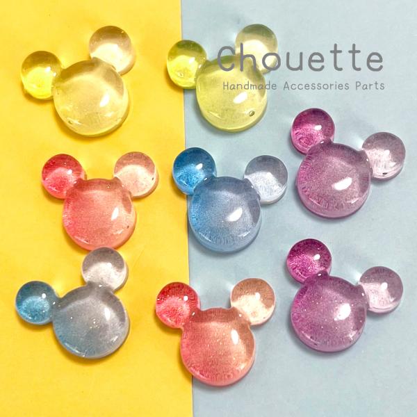 ご覧いただきましてありがとうございます。裏面は平らになっているので簡単にボンドなどで貼り付けることができます♪ヘアアクセサリーや小物などのデコレーションに◎色々な用途でお使いいただけます。【商品説明】（デザイン）くまちゃんデコレーションパー...