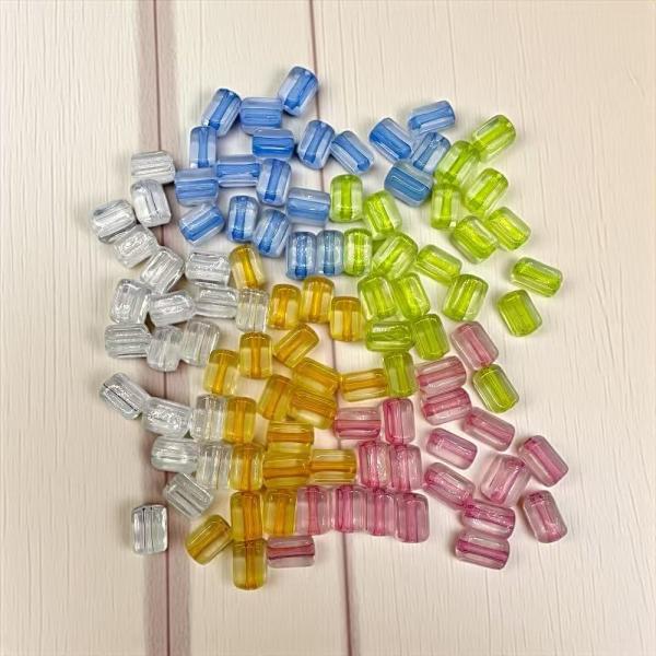 透明感と美しい発色のアクリルビーズ。爽やかなカラー展開で、様々なハンドメイドに◎【活用例】◆ブレスレット・アンクレット◆ピアス・イヤリング◆ネックレス・チョーカー◆バッグチャーム◆キーホルダー・ストラップ【おすすめポイント】 軽量で着け心地...