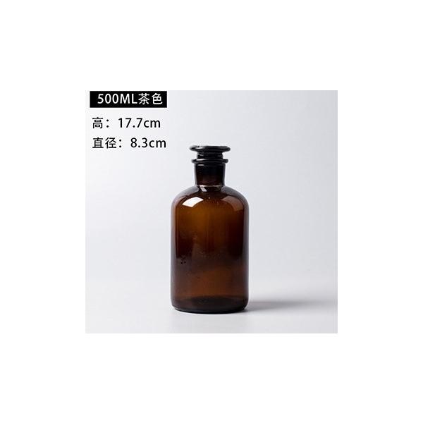 商品説明サイズ Φ8cm×高さ17cm重量：340g（500ml）本体：口径2.5cm Φ8cm×高さ16cm蓋：Φ4.3cm×高さ3cm  材質 ソーダガラス：耐熱温度差　60℃  中国製製造上、傷・気泡がある場合がございます。 手作り品...
