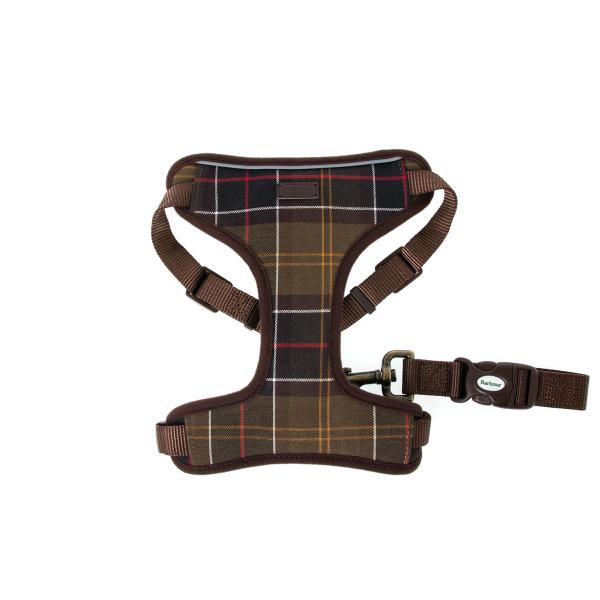 ■スタイルドッグハーネス■カラーCLASSIC TARTAN（TN11） - クラシックタータンメタル部分：アンティークゴールドバブアー BARBOUR ドッグハーネス TRAVEL AND EXERCISE DOG HARNESS DAC...