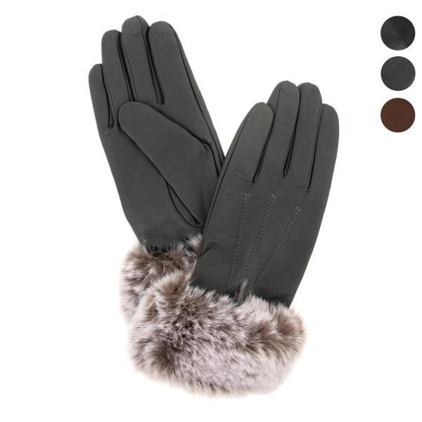 ■スタイルレディース グローブ【タッチパネル対応】■カラー[全3色]BLACK - ブラックCHARCOAL - チャコールグレーCHESTNUT - チェスナットブラウン裏地：ベージュ■素材表地：HAIRSHEEP（羊革）裏地：ACRYL...