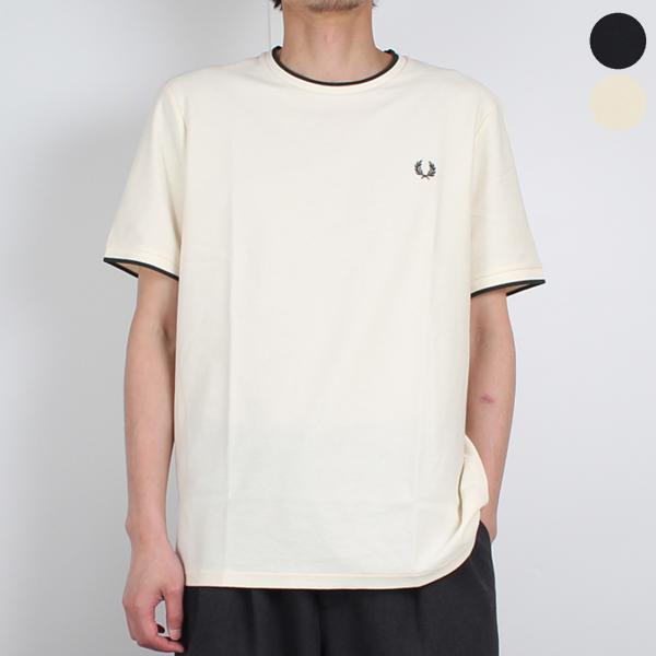 ■スタイル半袖Tシャツ■商品説明【TRIM DETAIL CREPE PIQUE T-SHIRT】シングルティップライン入りのリブが特徴のショートスリーブTシャツ。バイカラーデザインで、胸元にローレルリース刺繍を配置。凹凸感のあるコットンク...