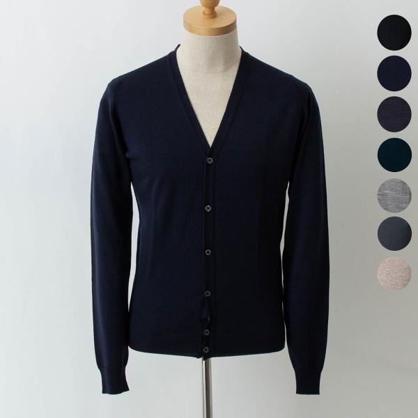 ジョンスメドレー JOHN SMEDLEY Vネック長袖カーディガン PETWORTH V NECK CARDIGAN STANDARD FIT メンズ【英国ブランド】【セール】
