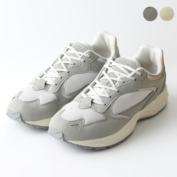 【STUDEN】学生用のグランドシューズをデイリーユースに。かかとをサポートするヒールカウンターや夜道での安全性を高めるセーフティブライト（反射材）を採用。上品な雰囲気にまとめたジョグタイプ。■スタイルスニーカー■カラーBEIGE - ベー...