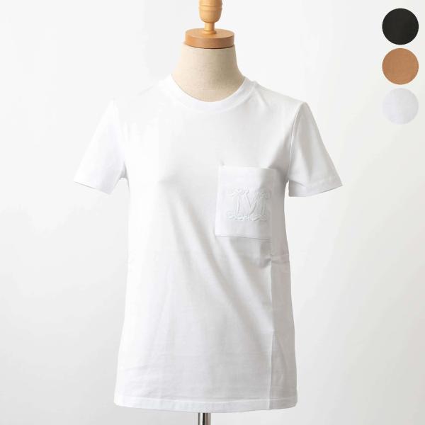 ■スタイルレディース 半袖Tシャツ■カラー[全3色]BLACK（002）- ブラックCAMEL（003）- ベージュOPTICAL WHITE（001）- オプティカルホワイトマックスマーラ MAX MARA 半袖Tシャツ PAPAIA [...